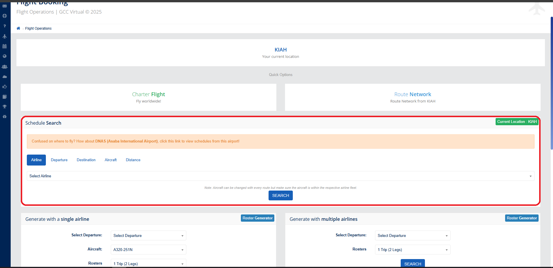 Booking flight via iCrew | GCC Virtual Wiki